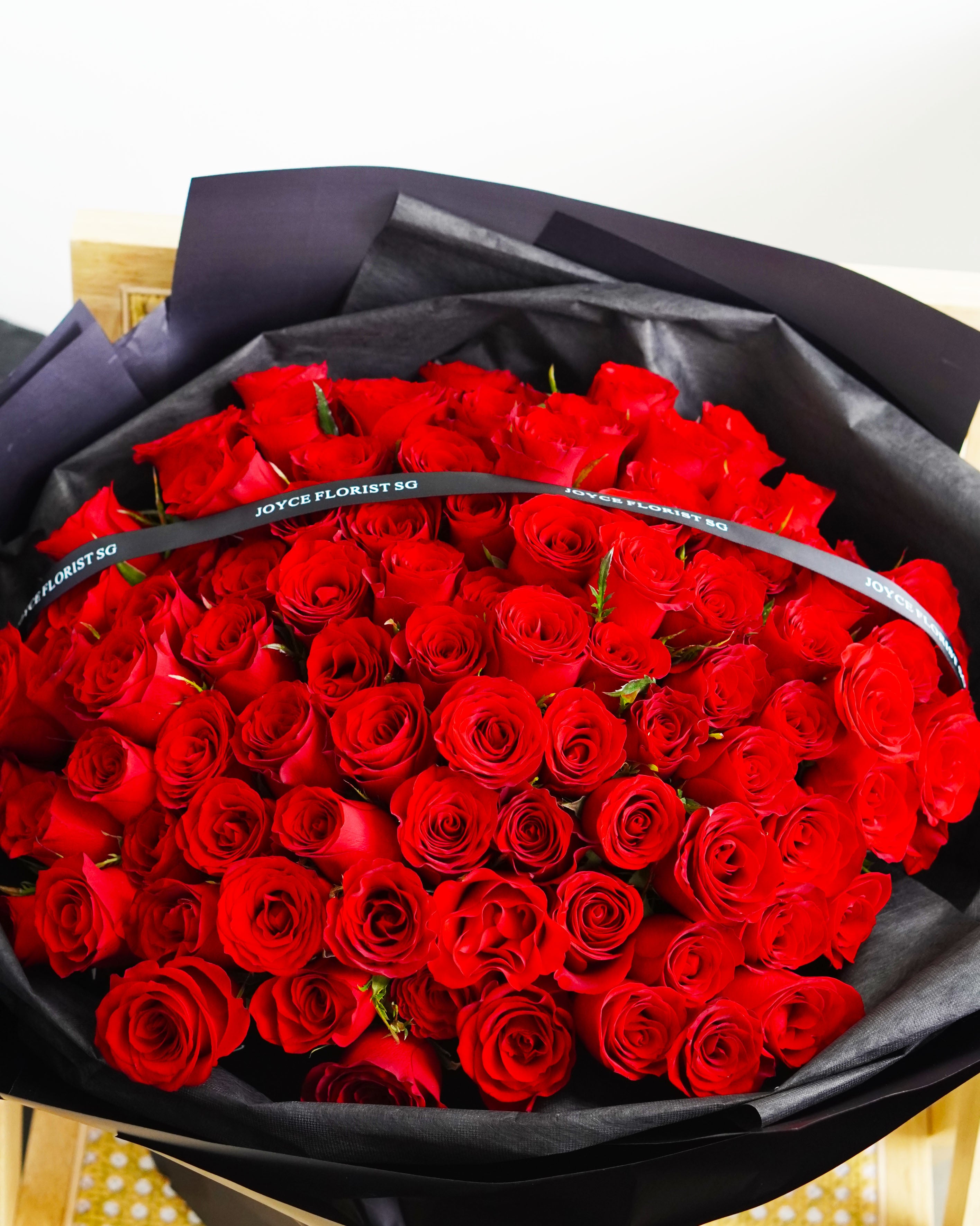 99 Red Roses Flower Bouquet - Flower Bouquet | Rose Only – Joyce Florist SG